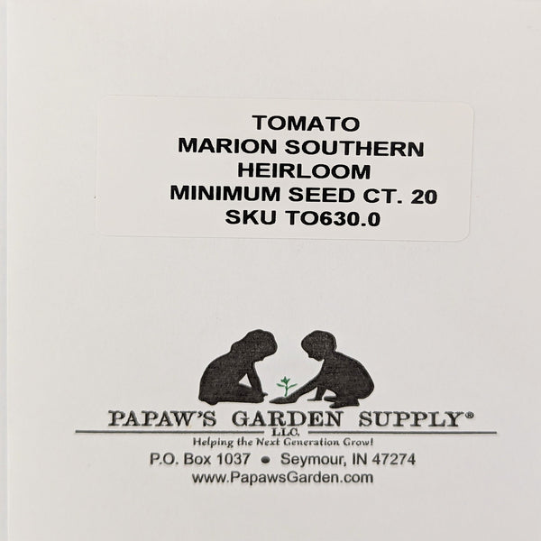 Marion Southern Heirloom Tomato Seeds, Red 6-8oz Fruit Indeterminate ...