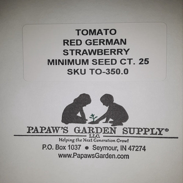 German Red Strawberry Tomato Heirloom – Papaws Garden Supply LLC